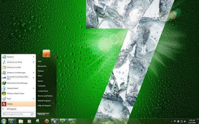 Download: 7 UP Windows 7 Desktop Theme - Windows Valley